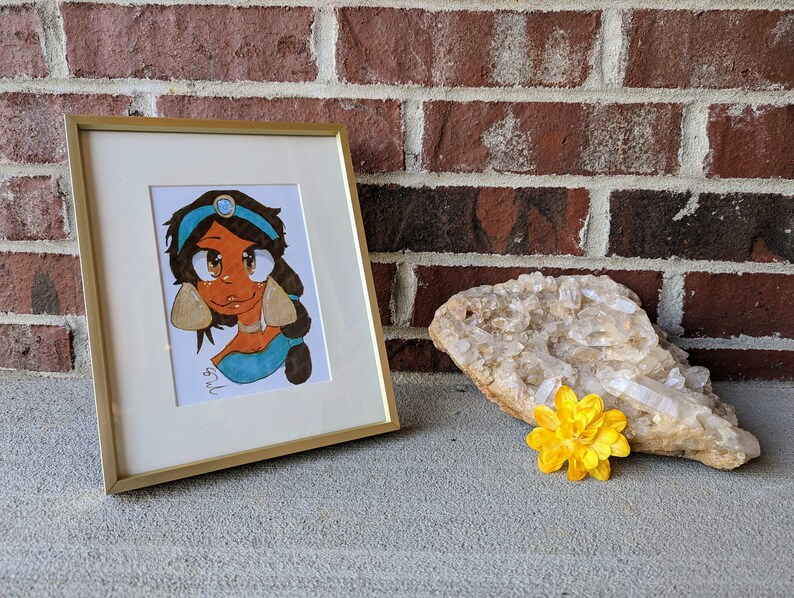Disney Princess Inspired Jasmine Hand Drawn Alcohol Markers - Etsy