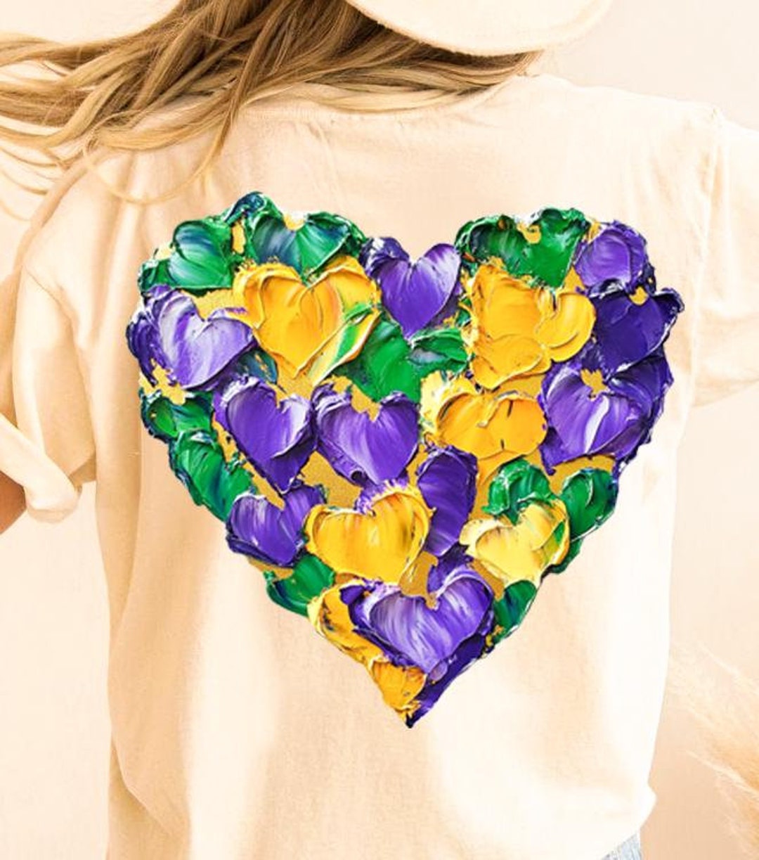 Mardi Gras Heart Brushstroke Png, Coquette Mardi Gras Heart Png, Mardi ...