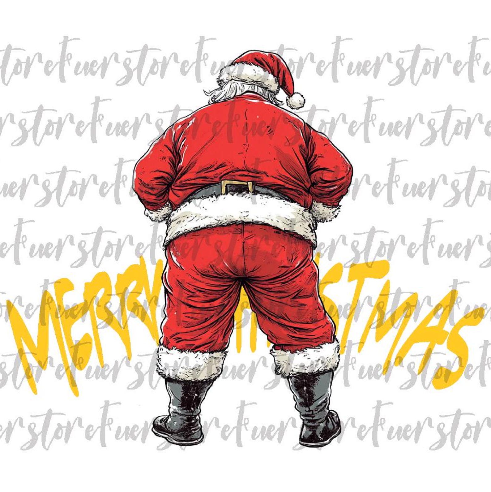 Funny Santa Png, Funny Christmas Png, Adult Christmas Png, Santa Claus ...
