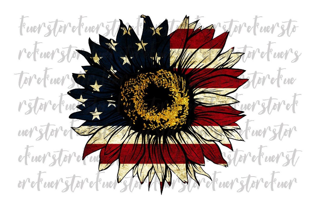 Usa Sunflower PNG, Patriotic Sunflower Png, Usa Png, America Png ...