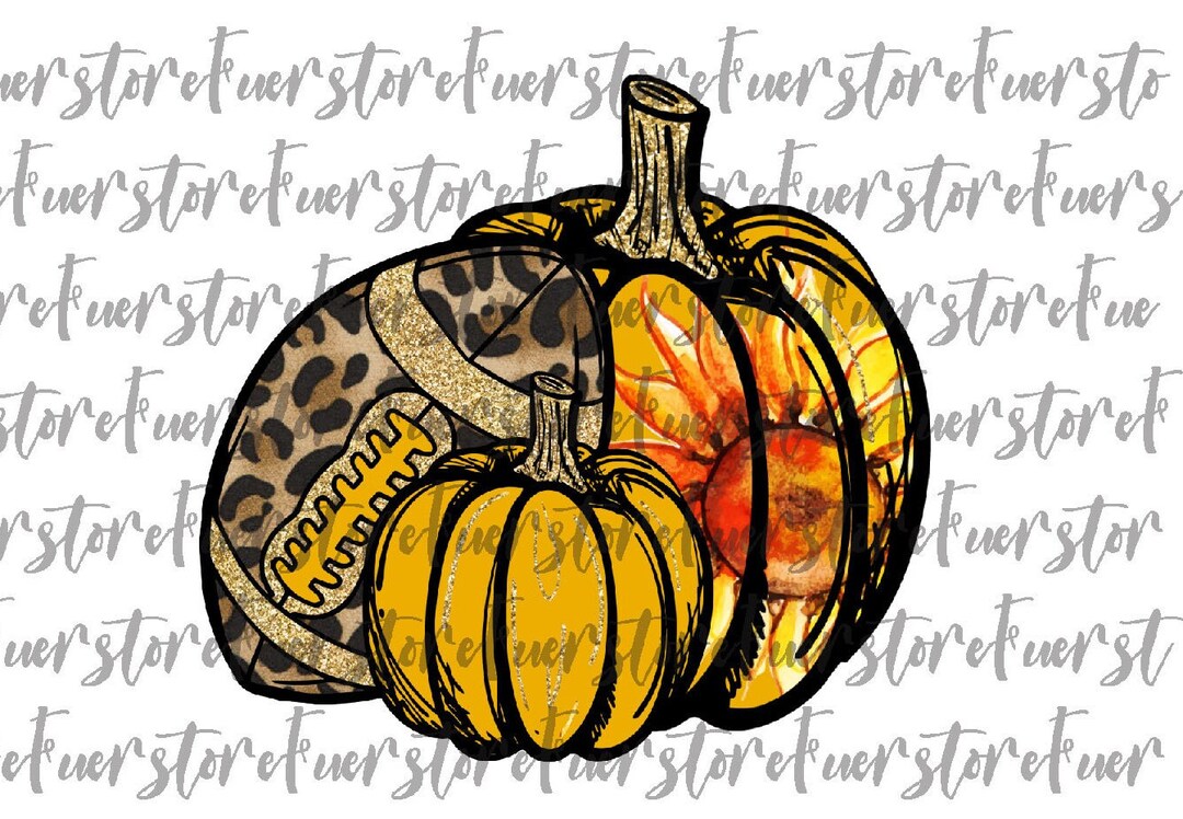 Fall Football Png Pumpkin Football Png Autumn Football Png - Etsy