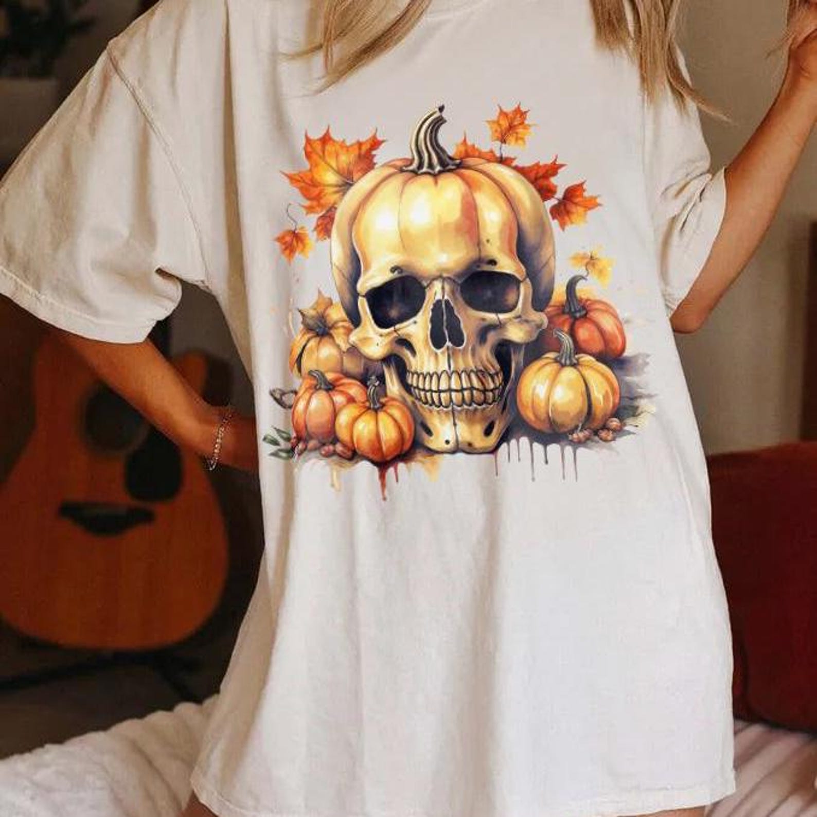 Spooky Skull Png, Skull Fall Png, Skull Pumpkins Png, Halloween Png ...