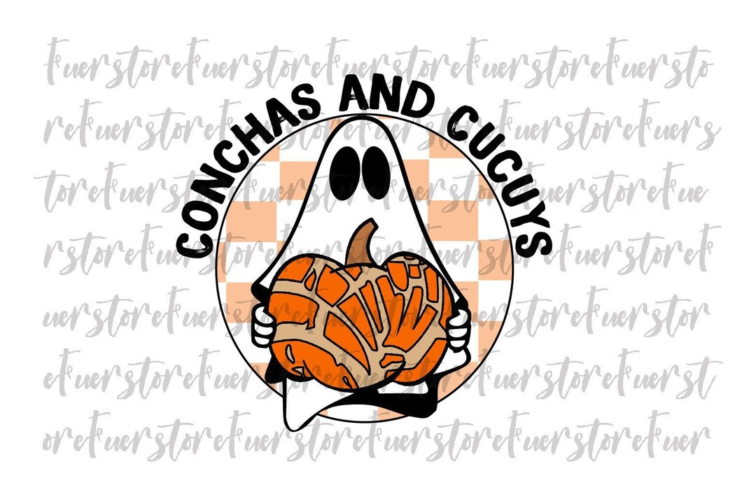 Conchas and Cucuys PNG, Concha Png, Pumpkin Conchas Png, Ghost Concha ...