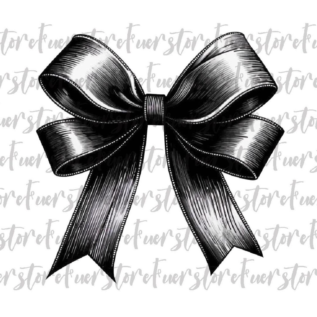 Gothic Bow Png, Halloween Bow Png, Black Bow Png, Coquette Bow PNG ...