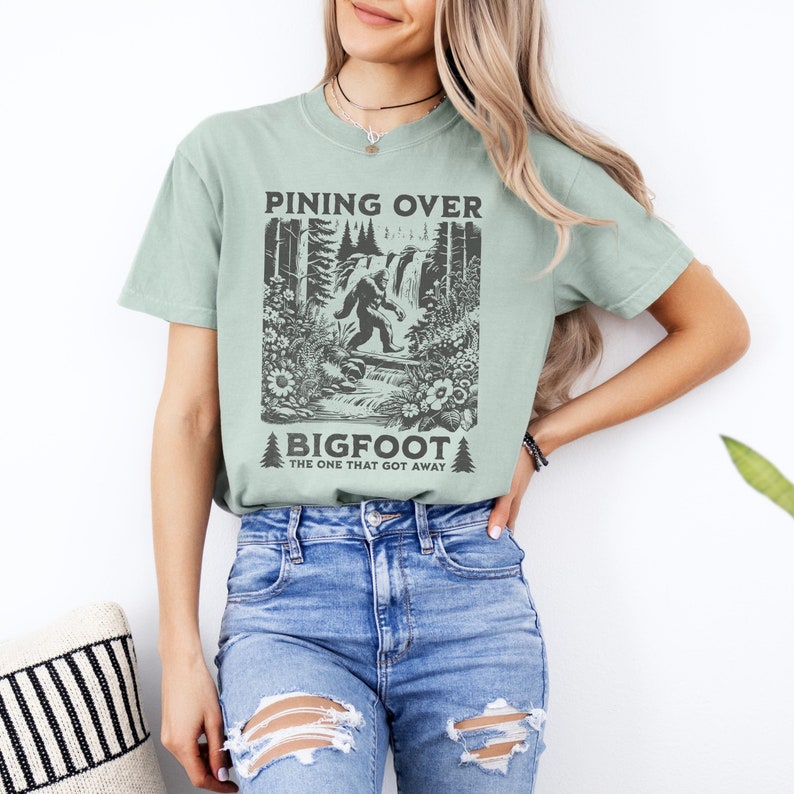 Bigfoot Shirt, Pining Over Bigfoot Comfort Colors Tee, Crush on Bigfoot ...