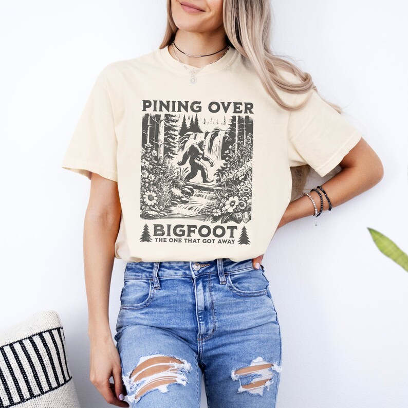 Bigfoot Shirt, Pining Over Bigfoot Comfort Colors Tee, Crush on Bigfoot ...