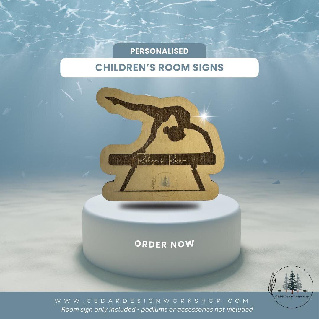 Personalised Children's Room Sign Gymnastics - Etsy