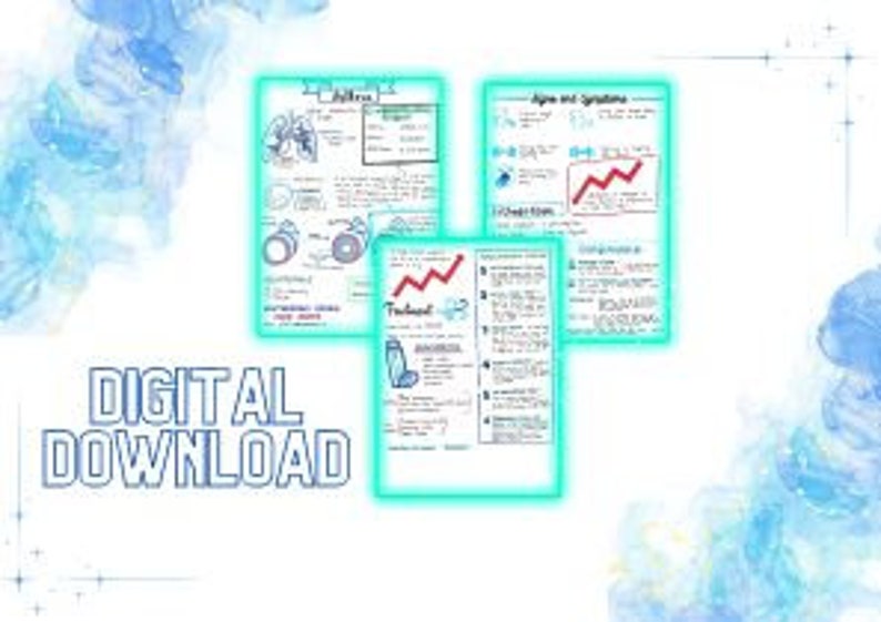 Asthma Study Guide for Nursing Students - Etsy