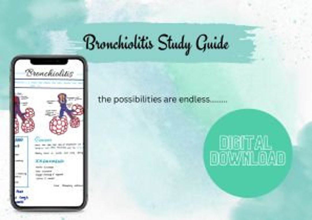 Bronchiolitis Educational Printable Bundle | Instant Download | Medical ...