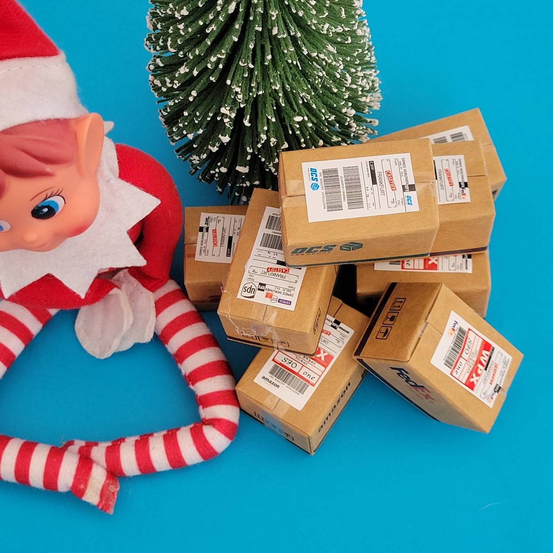 Elf Delivery Boxes, Elf Shipping Boxes, Elf Accessories, Christmas Elf ...