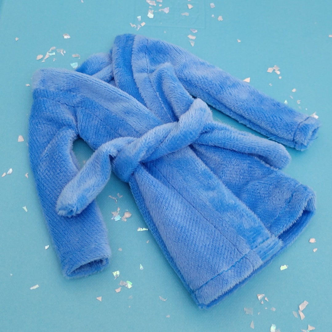 Fluffy Blue Elf Bath Robe, Elf Clothes, Elf Wardrobe, Christmas Elf ...