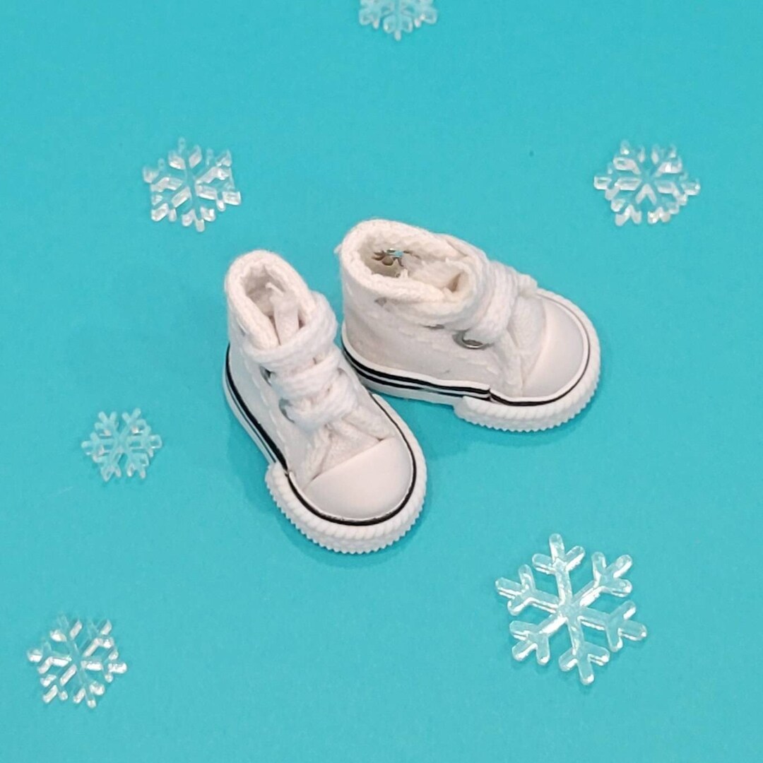 White Elf Doll Sneakers, Elf Shoes 1.5-inch, Christmas Elf Accessories ...