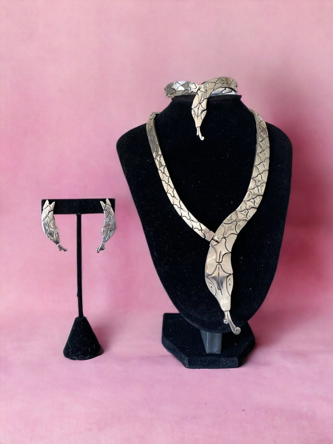 Vintage Taxco Serpent Jewelry Set - Etsy