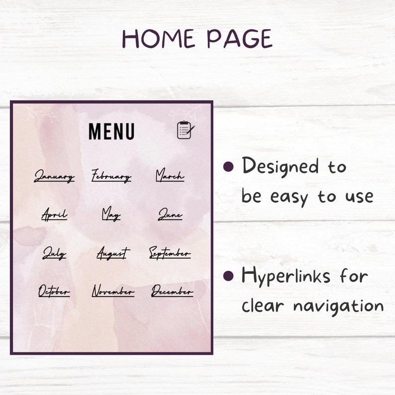 Personalized ADHD Digital Journals With Coordinating Stickers for Daily ...