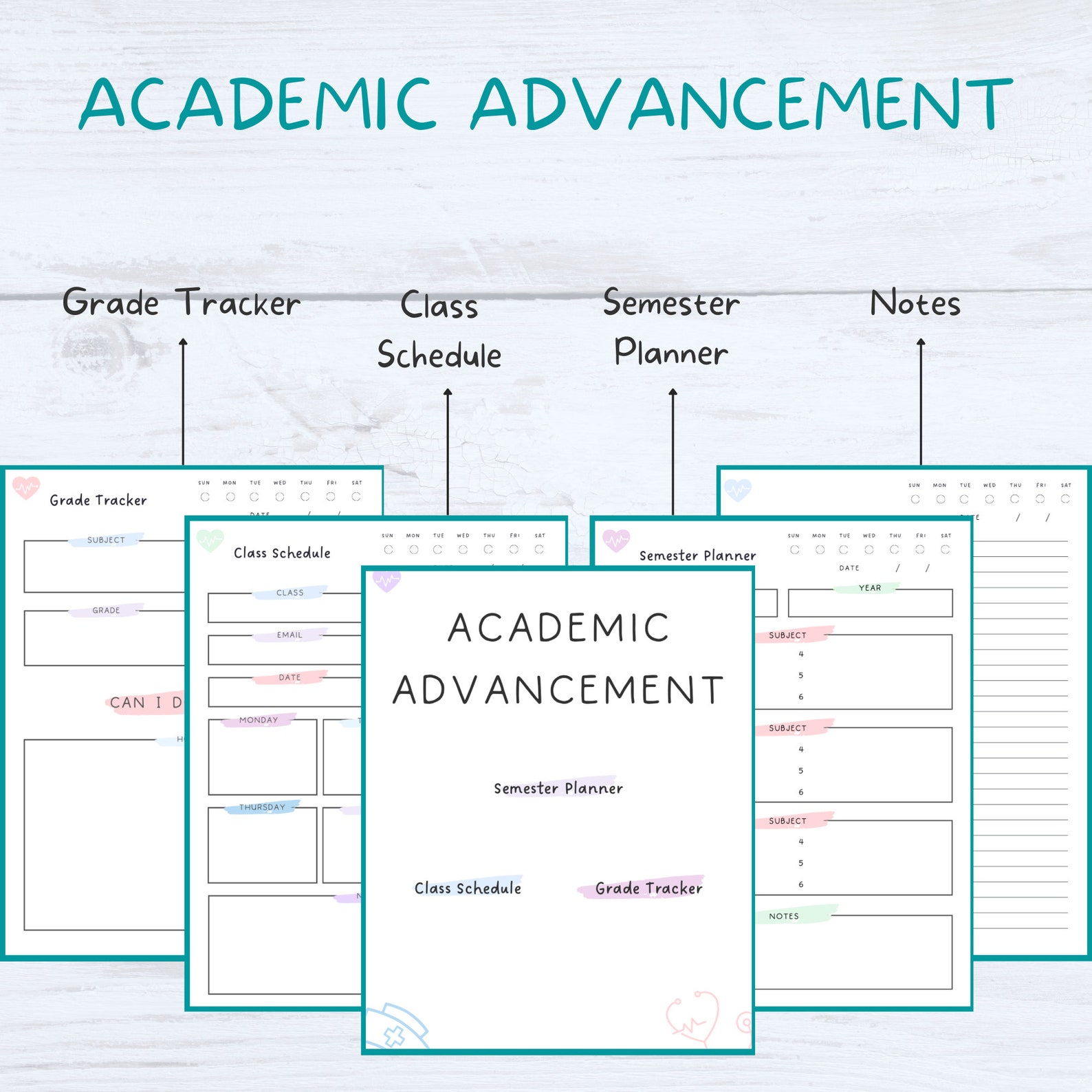 Digital Nursing Student Planner. Undated. iPad and Android Tablets ...