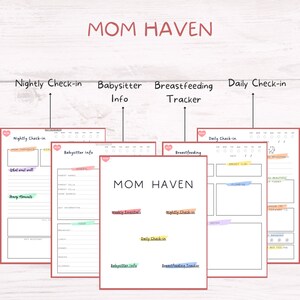 Mom Digital Planner Undated Rainbow Theme. Mum Digital Planner. for ...