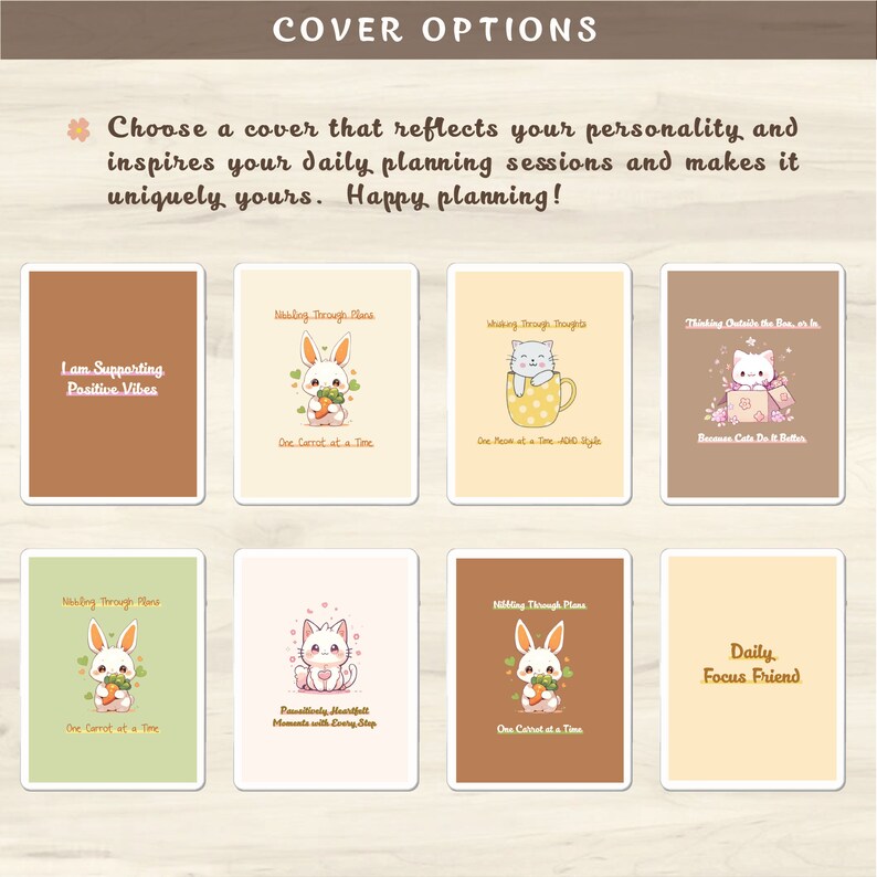 2024 Undated Cute ADHD Digital Planner: Science-based. Monday & Sunday ...