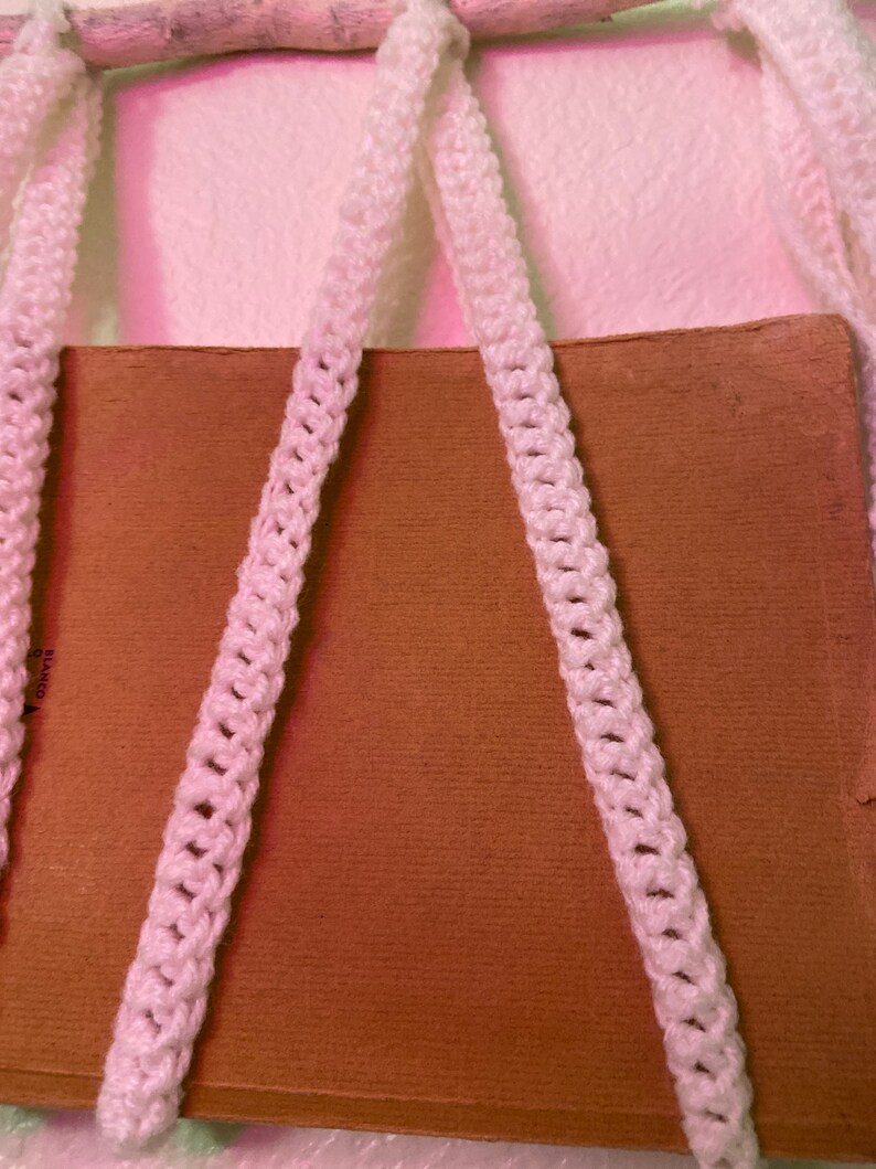 Crochet Book Hanger, Crochet Book Hanging, Crochet Wall Hanging, Boho ...