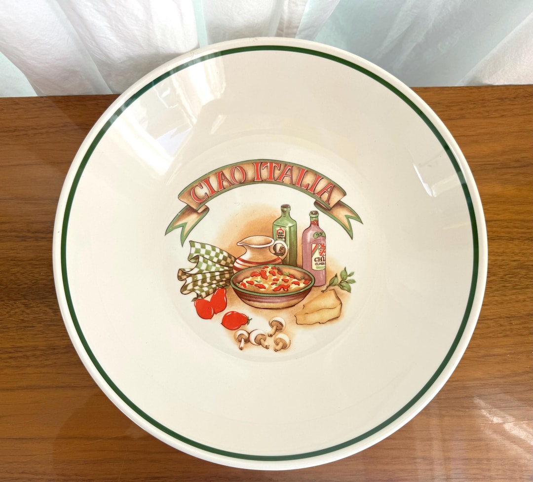 Vintage La Primula Ciao Italia Pasta Ingredient Serving Dish Bowl, Made ...
