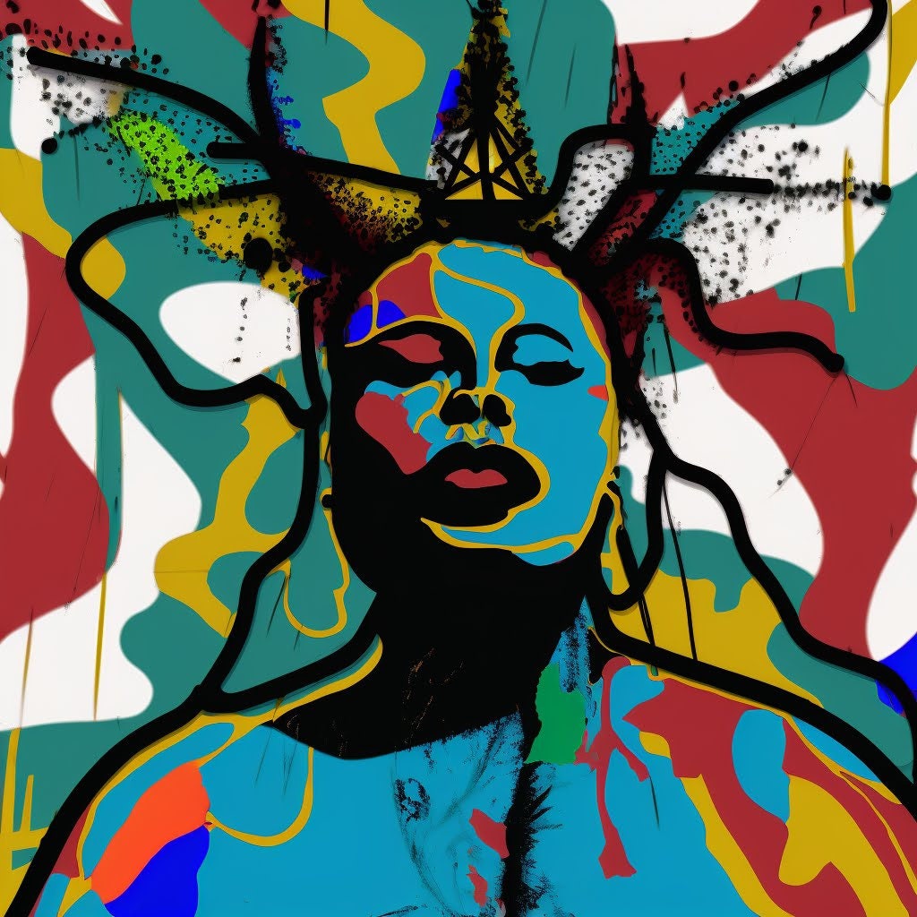 Printable Poster Abstract Outline Art Black Plus Sized Chubby - Etsy