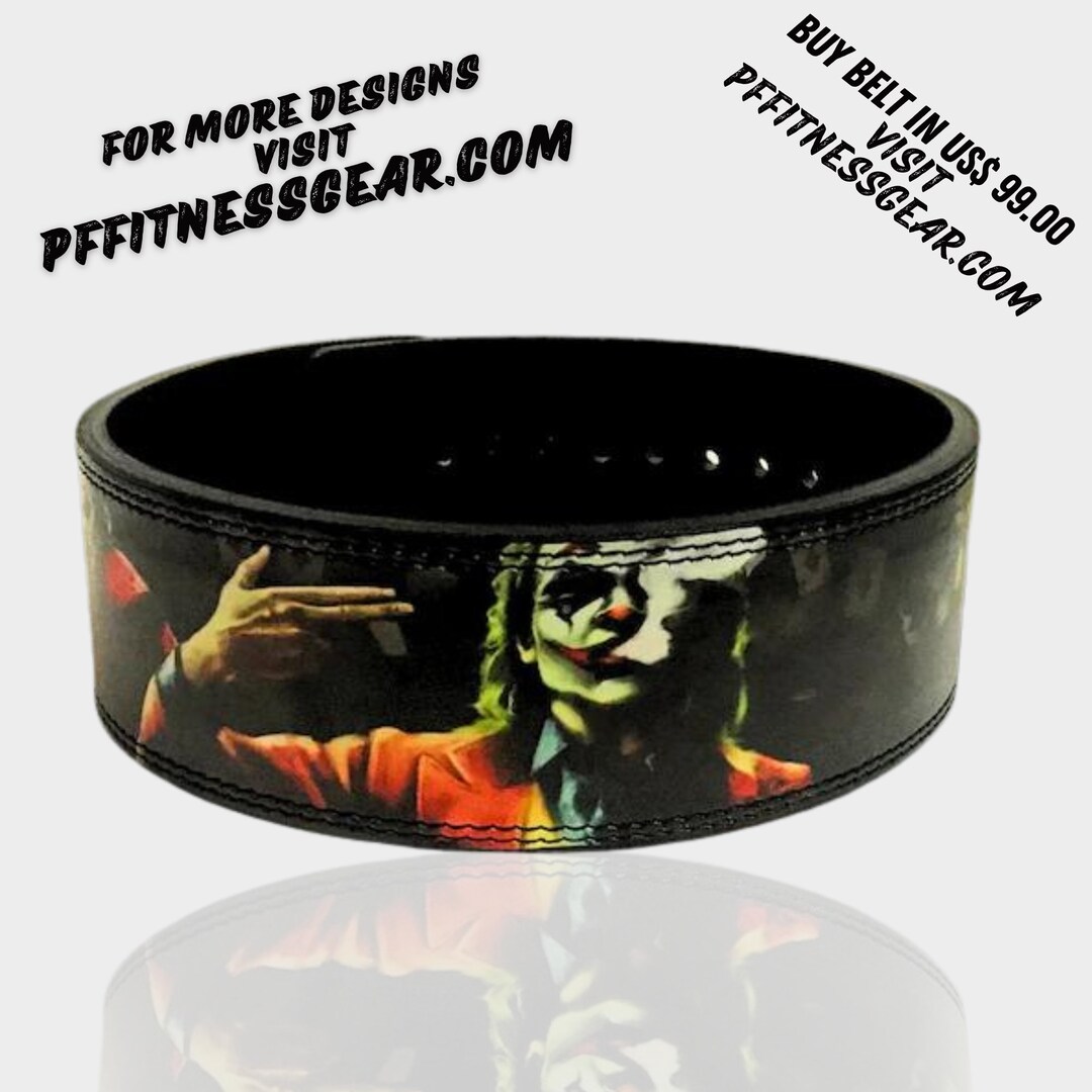 Joker Powerlifting Lever Belt, Custom Weight Lift Gym Belt , Birthday ...