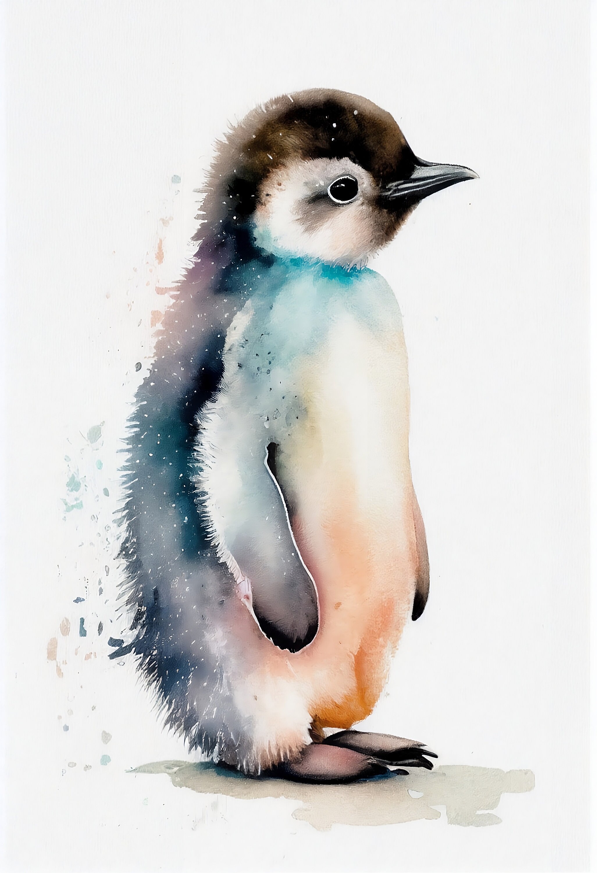Penguin / Watercolor / Picture / Poster / Digital / Instant Download - Etsy