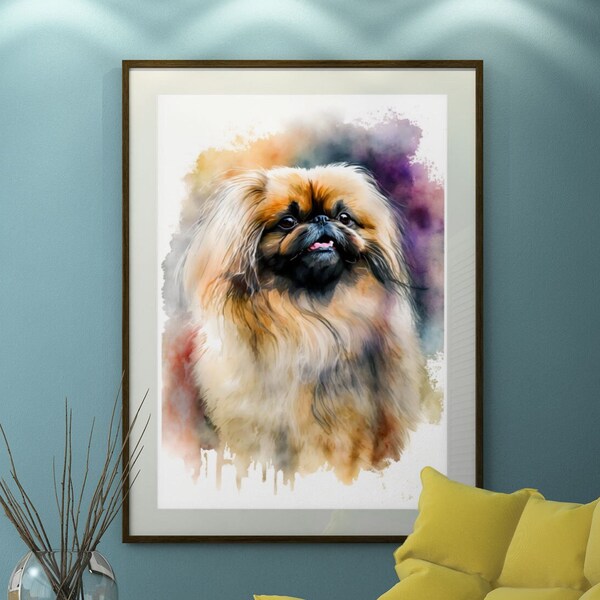 Pekingese Painting - Etsy