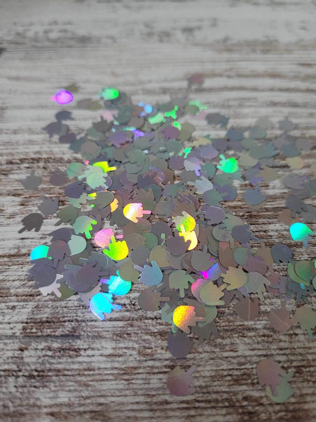 Middle Finger Shaped Holographic Glitter, .5oz Bag, Ships From the USA ...