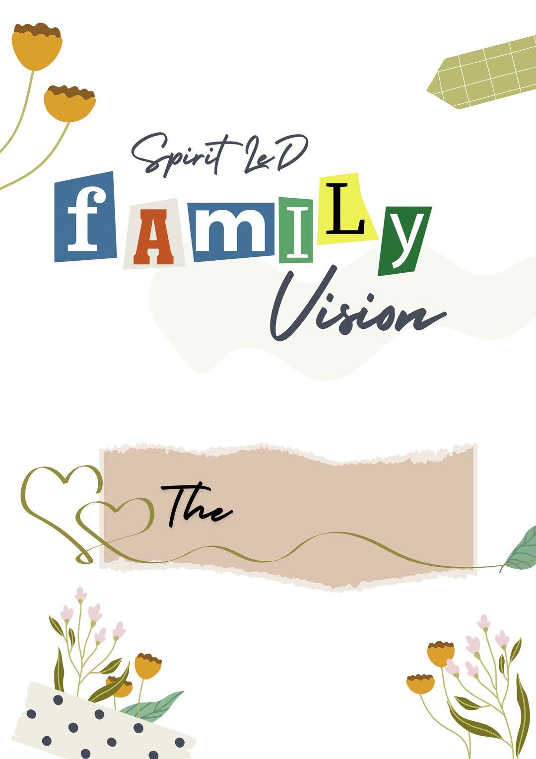 Family Vision Statement Packet - Etsy
