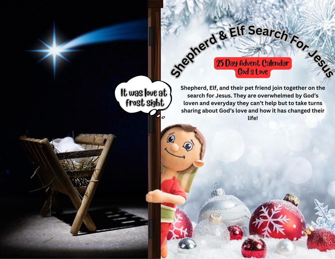 Shepherd & Elf Search for Jesus: 25 Days of God's Love - Etsy