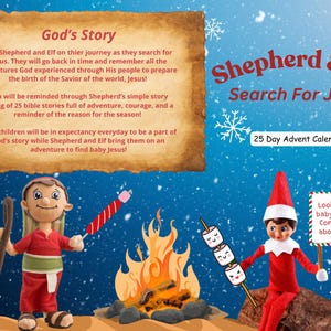 Shepherd & Elf Search for Jesus : God's Story 25 Day Advent Calendar - Etsy