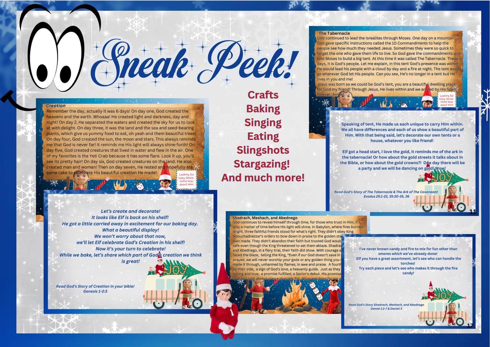 Shepherd & Elf Search for Jesus : God's Story 25 Day Advent Calendar - Etsy