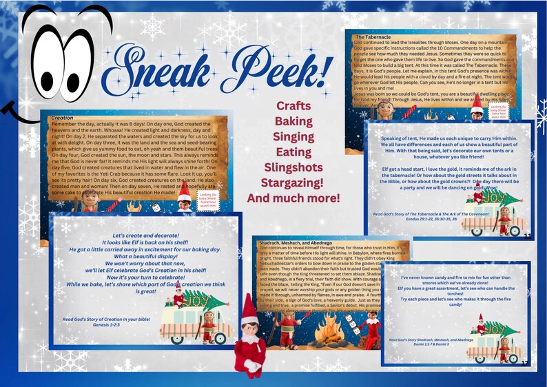 Shepherd & Elf Search for Jesus : God's Story 25 Day Advent Calendar - Etsy