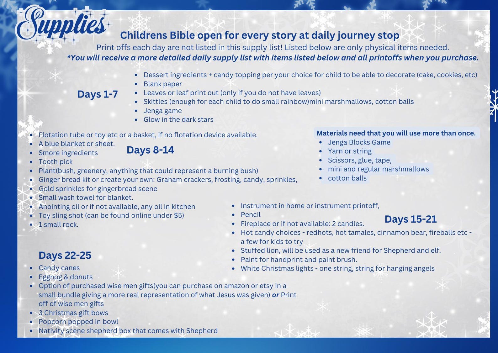 Shepherd & Elf Search for Jesus : God's Story 25 Day Advent Calendar - Etsy