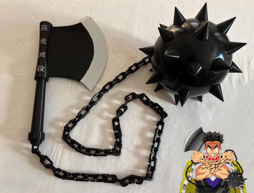 Gyomei Nichirin Axe Cosplay - Etsy UK