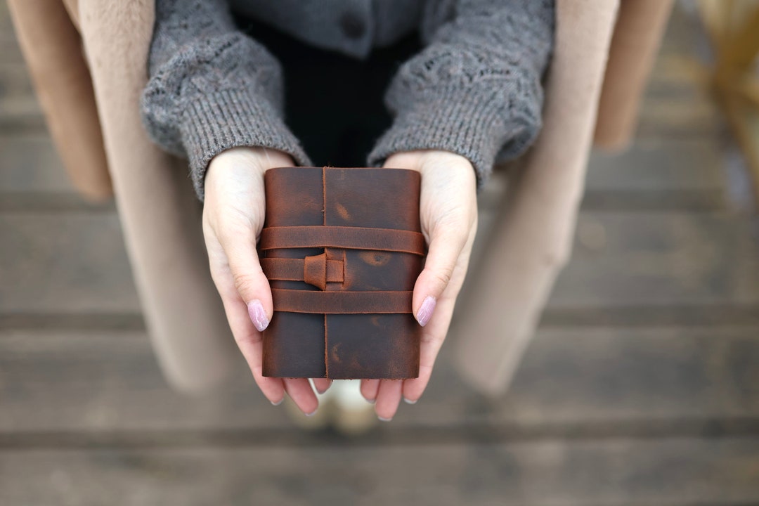 Rustic Leather Journal, A5, A6, A7 Personalized Leather Journal ...