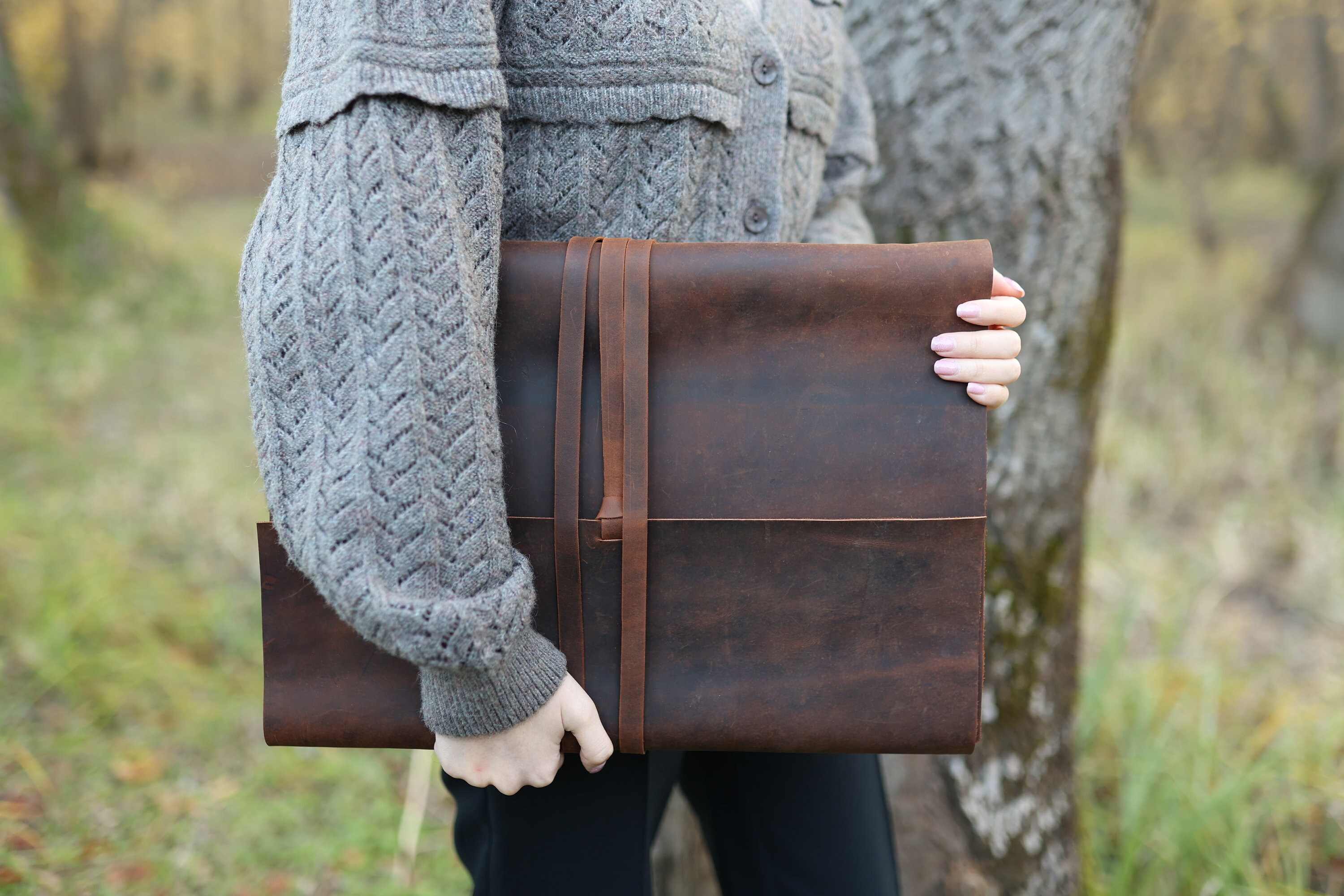 Leather Journal, Handmade Rustic Leather Notebook, A3, A4, A5, A6, A7 ...