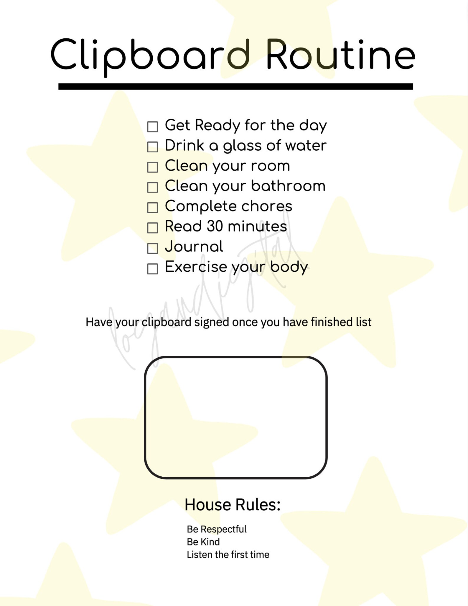 Routine Chart, Daily Routine Chart Check List, Check List Reminder ...