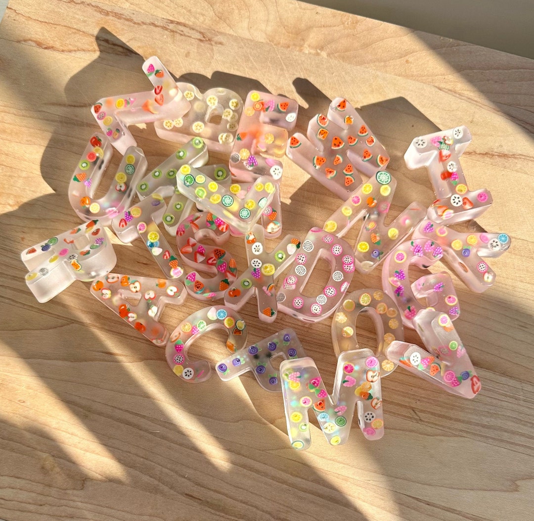 Personalized Resin Name, Number, Word Set, Custom Letter Sensory Set ...