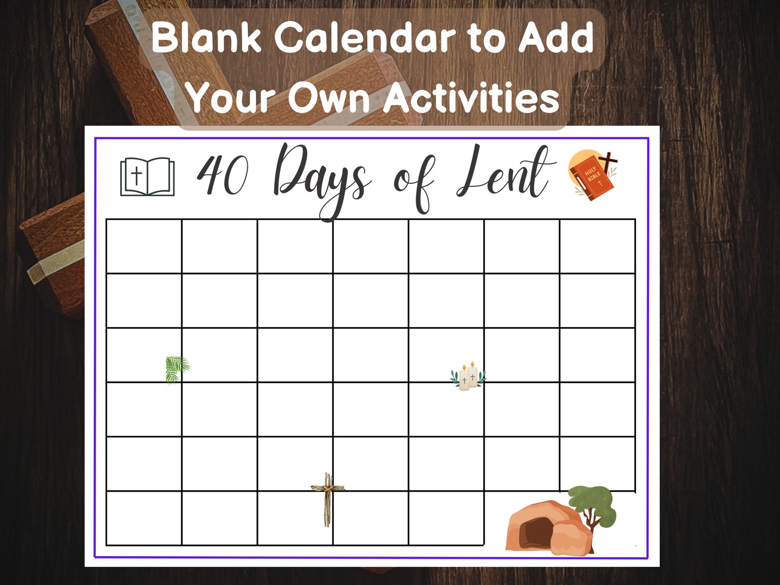 Lent Calendar 2024, 40 Days of Prayer Lent, Lenten Calendar for Kids ...