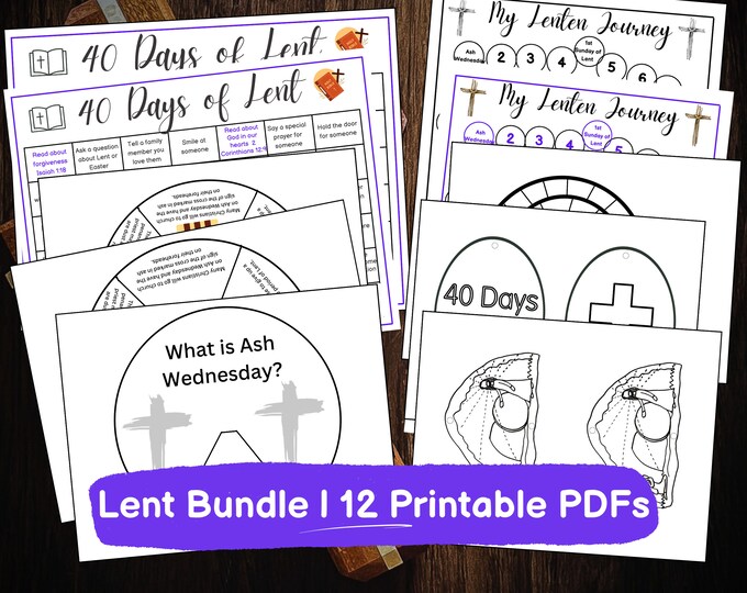 Lent Calendar 2026, 40 Days of Prayer Lent, Lenten Calendar for Kids ...