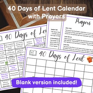 Lent Activity Bundle, Lent Calendar 2024, Lenten Calendar for Kids ...