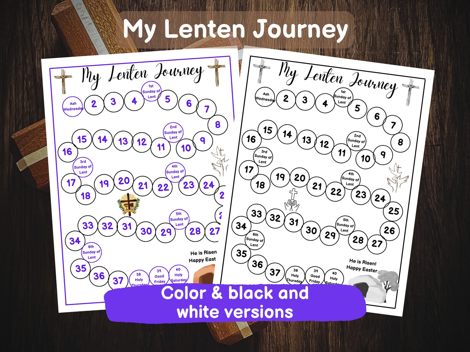 Lent Activity Bundle, Lent Calendar 2024, Lenten Calendar for Kids ...