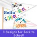1st Day and Last Day of School Pennants, Back to School Sign, First Day ...