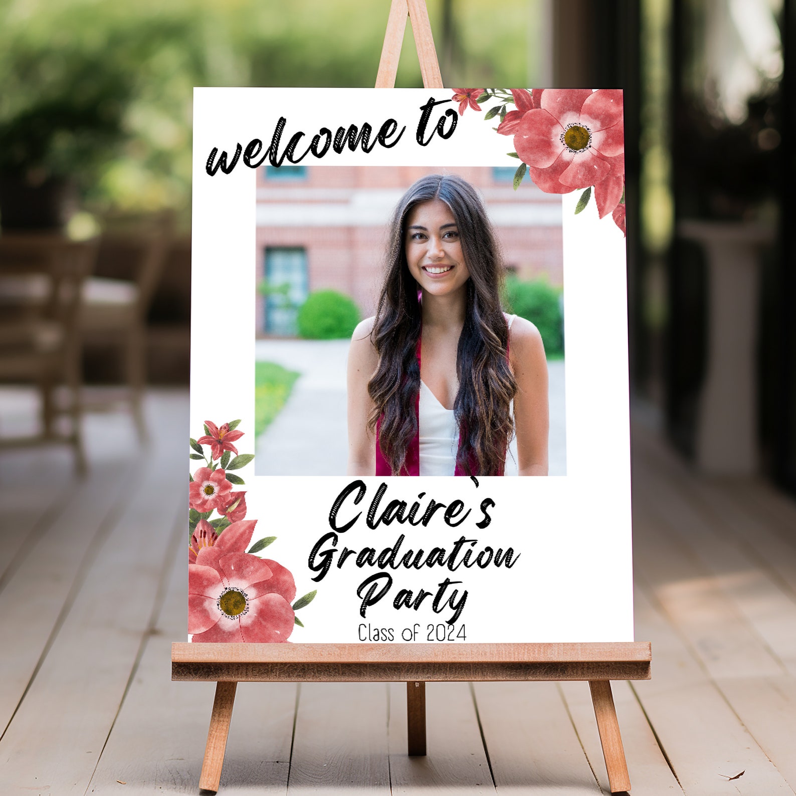 Graduation Party Welcome Sign Template, Photo Graduation Welcome Poster ...