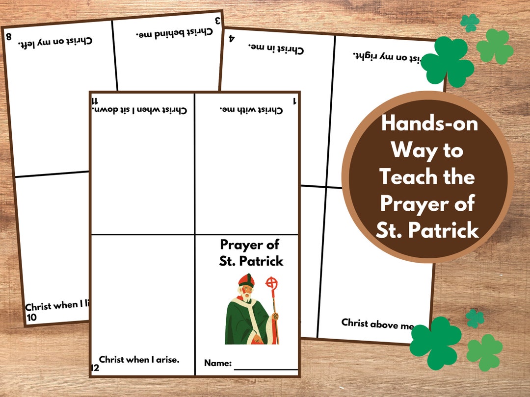 St. Patricks Day Printable, Saint Patrick Breastplate Prayer, St ...