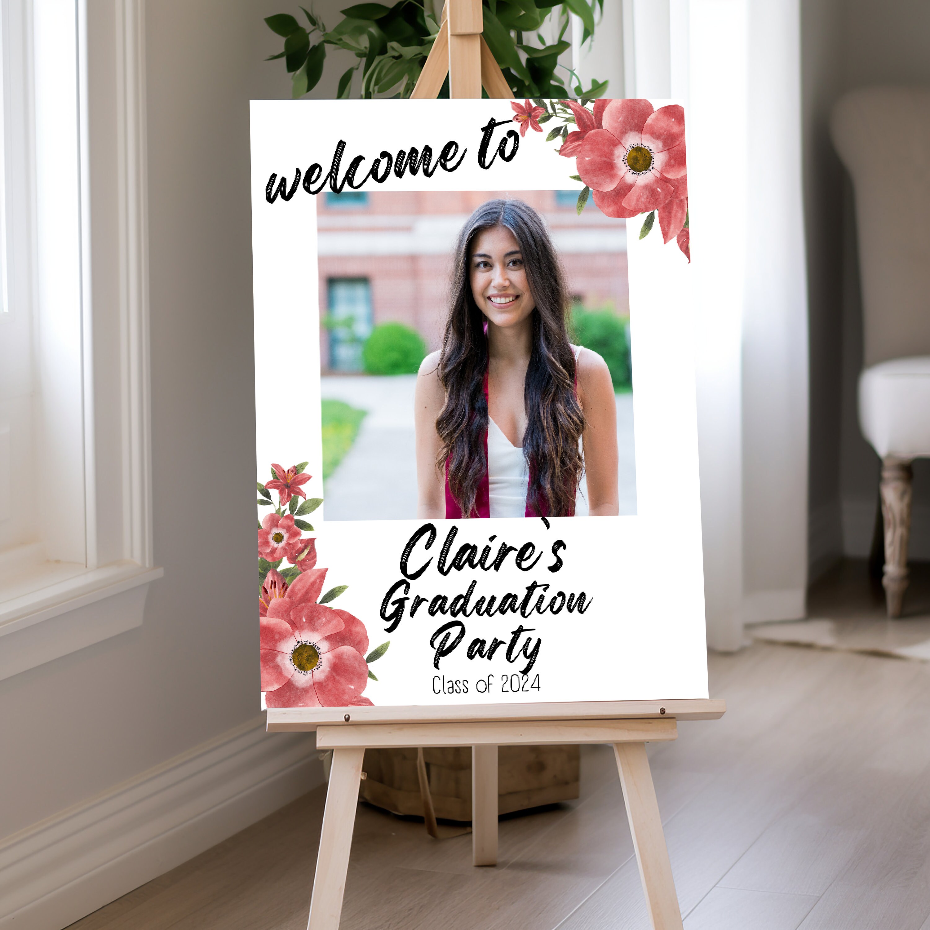 Graduation Party Welcome Sign Template, Photo Graduation Welcome Poster ...