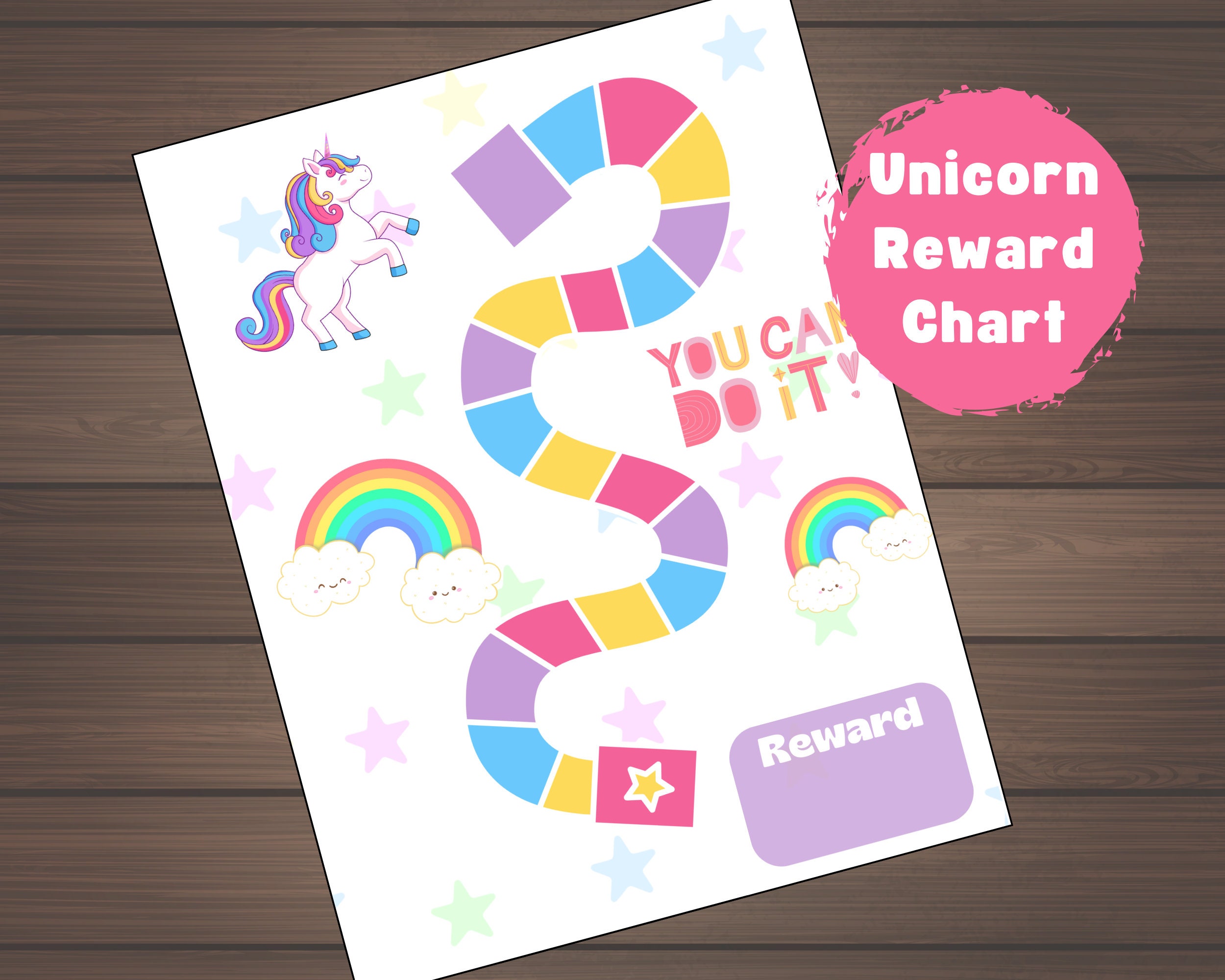 Sticker Chart | Digital Download | Routine Chart for Kids | Kids Reward ...