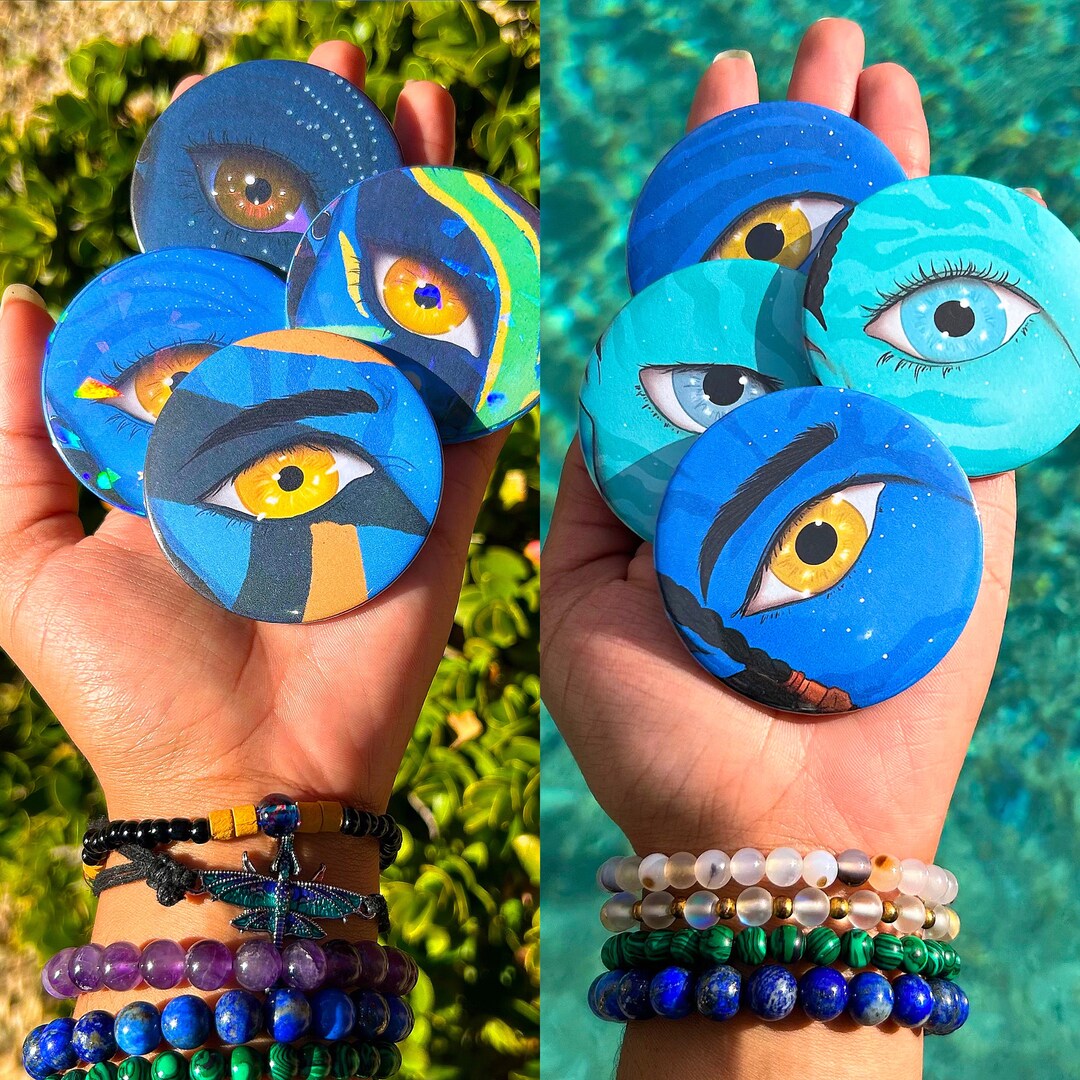3 SET AVATAR Inspired Button Pins (58mm) - Etsy