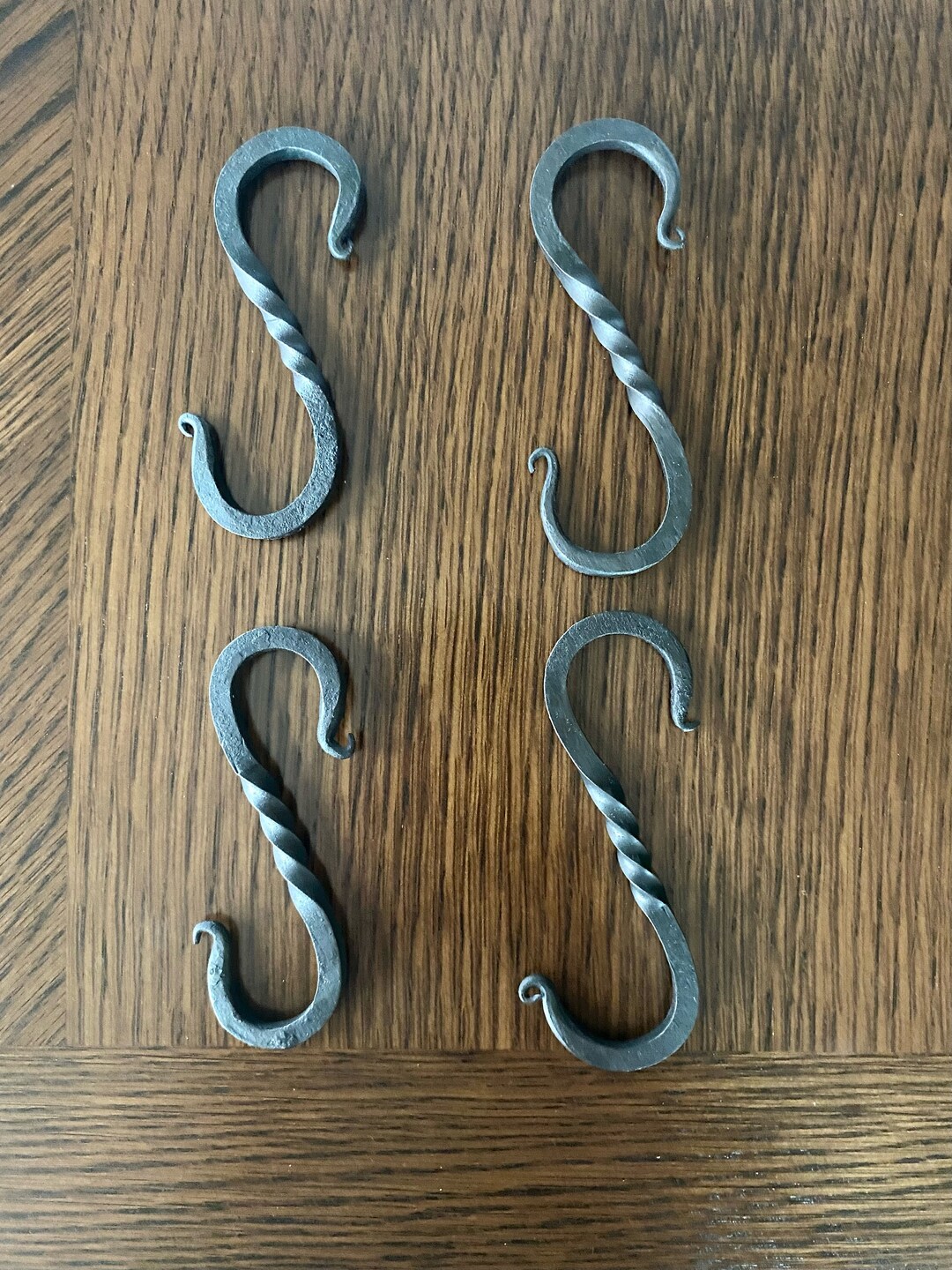 Hand Forged Rustic S-hooks 4 Pack - Etsy